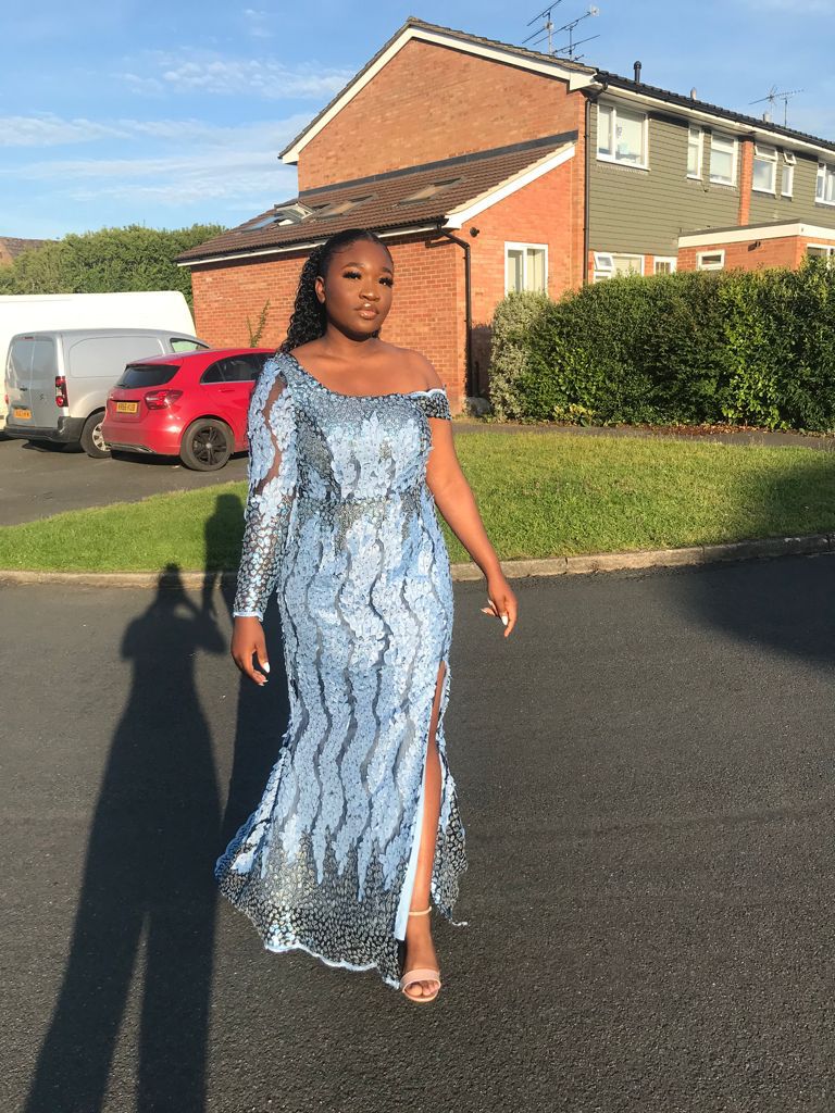 Powder Blue prom dress